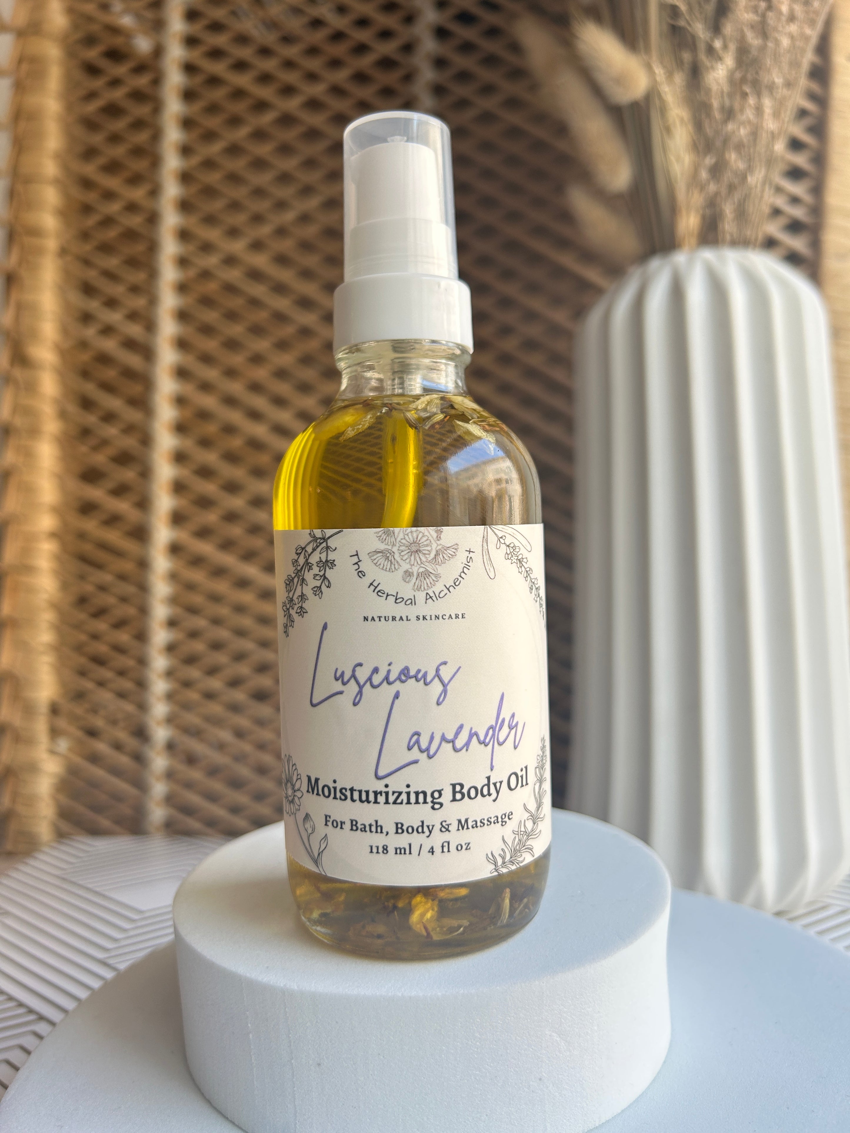Luscious Lavender Body Oils - Bath, Body & Sensual Massage – The Herbal ...